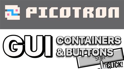 Picotron Gui Buttons And Containers Are Easy Part 1 Youtube