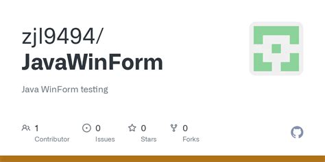 Github Zjl9494javawinform Java Winform Testing