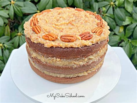German Chocolate Cake Cake Mix Recipe My Cake School