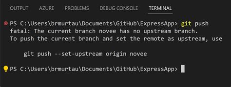 Dont See Git Push Terminal Quickfix · Issue 167613 · Microsoftvscode