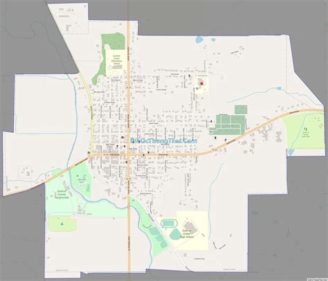Map Of Guthrie Center City Thong Thai Real