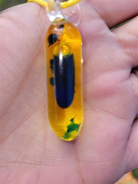 Liquid Filled Glass Lava Fidget Pendants Handblown Glass Etsy