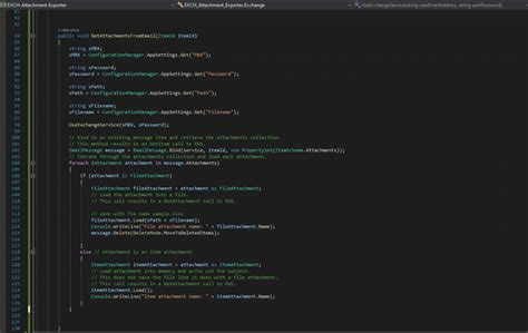 Create A C Console App Net Framework To Export Mail Attachments
