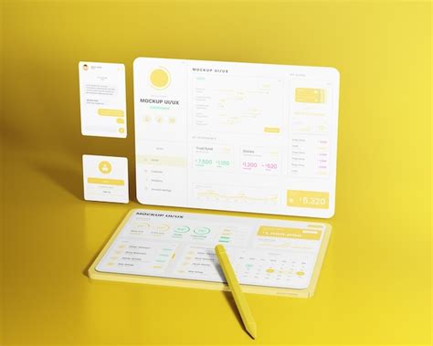 Premium Psd Ui And Ux Interface Design For Tablet Device