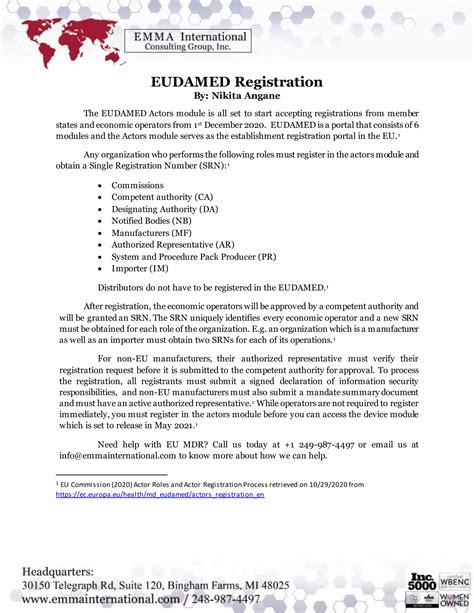 Eudamed Registration Docx