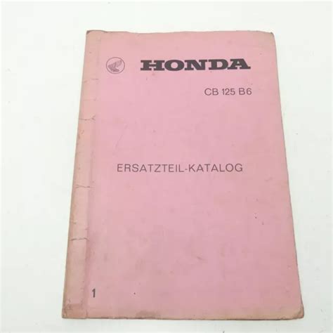HONDA CB 125 B6 Original Spare Parts Catalogue Spare Parts List Manual Parts Catalogue 24 42