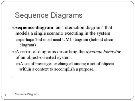 Sequence Diagrams Uml Sequence Diagrams Relevant Reading Uml