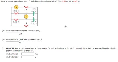 Solved What Are The Expected Readings Of The Following In