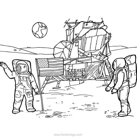 Nasa Astronaut Coloring Pages