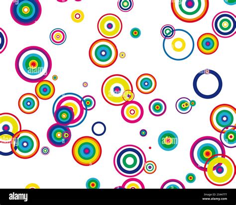 Circle Stroke Elements Vector Background In Different Colors Stock Vector Image And Art Alamy