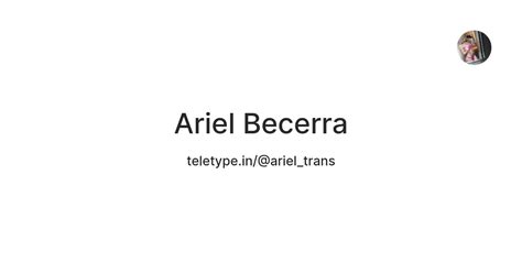 Ariel Becerra — Teletype
