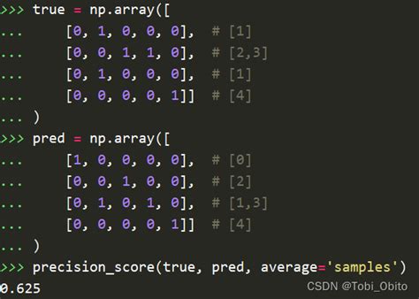 辨析sklearnmetrics里的average参数：binarymicromacroweightedsamplesaveragemicro Csdn博客