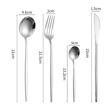 Badu Bg Комплект прибори за хранене от неръждаема стомана Португалска пържола Нож Вилица Лъжица