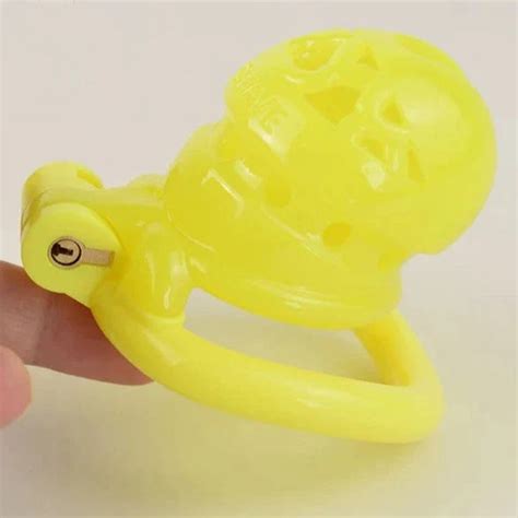 Multicolor Small 3d Printed Sex Slave Chastity Cage With 4 Penis Rings Bdsm Toy Permanent
