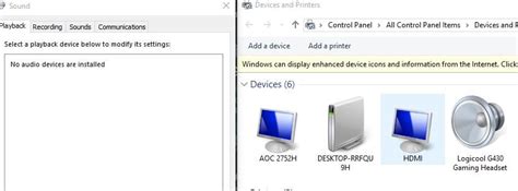 Windows 10 No Audio Devices Installed But Audio Devices Are Installed Techsupport