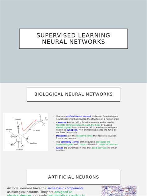 Lesson 70 Supervised Learning With Neural Networks 1 Pdf Neuron Machine Learning