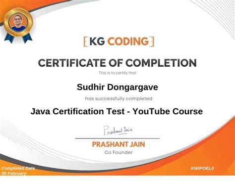 Javaprogramming Certification Growth Sudhir Dongargave