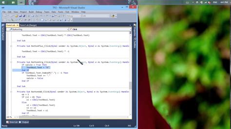 Vb Explication Tp Calculatrice Youtube