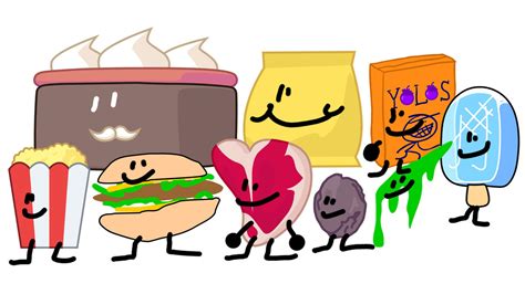 Bfdi Mini Delicious Contestants By Alphabetloregfan On Deviantart