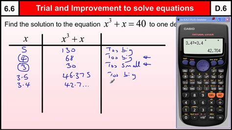 66 How To Do Trial And Improvement Basic Maths Core Skills Level 6