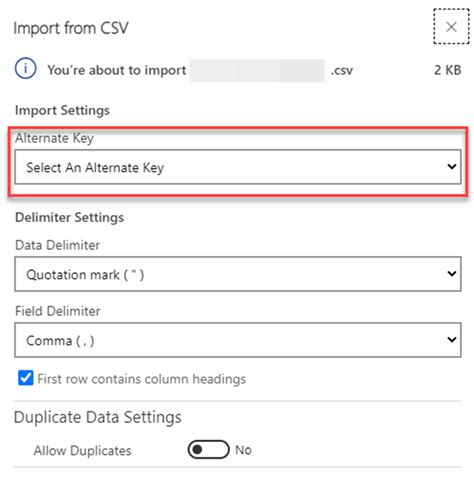 tip 1425 dataverse csv import using alternate keys power platform