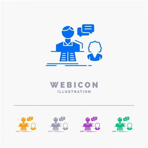 Consultation Chat Answer Contact Support 5 Color Glyph Web I Business Call Center Png And