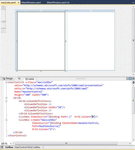 Wpf Como Vincular A Um Listbox Itemssource Em Um Usercontrol