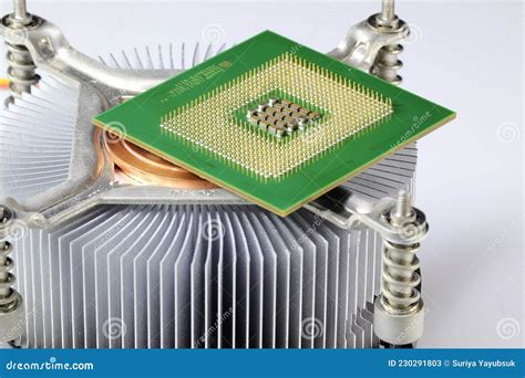 Hight Performance Cpu Processor Installed On Cpu Socket On Motherboard