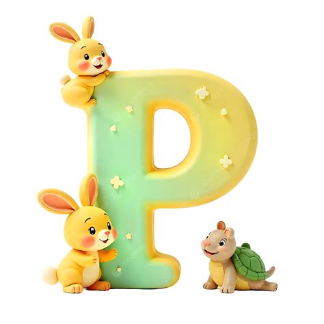 Gele Letter P