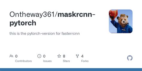 Github Ontheway361maskrcnn Pytorch This Is The Pytorch Version For