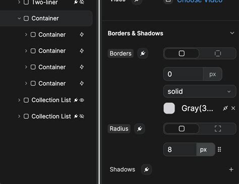 How To Get The Borders To Be Curved Properly Containers Within