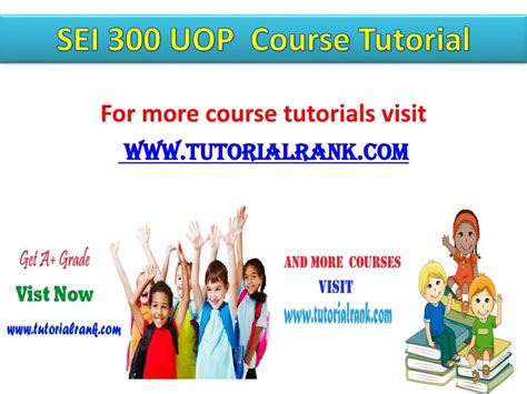 PPT SEI 300 UOP Course Tutorial Tutorialrank PowerPoint Presentation ID 7172846