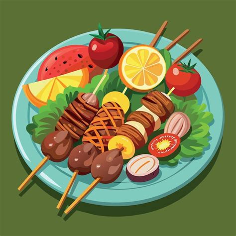 Grilled Food Illustrations Images Free Download On Freepik