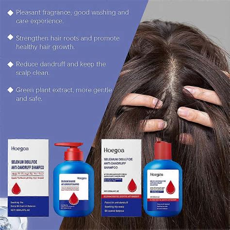 120ml Selenium Disulfide Anti Dandruff Shampoo Deep Cleansing Oil Control Scalp Relief