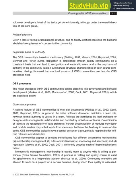 a framework for creating hybrid open source software communities pdf