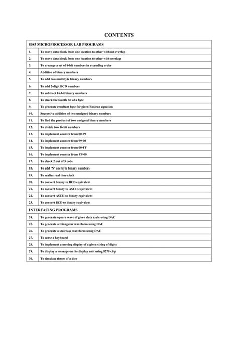 8086 Microprocessor Lab Manual Pdf