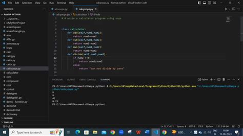 Ramya Sri On Linkedin Task 29 Write A Atm And Calculator Program Using Oops Task 30 Prepare A