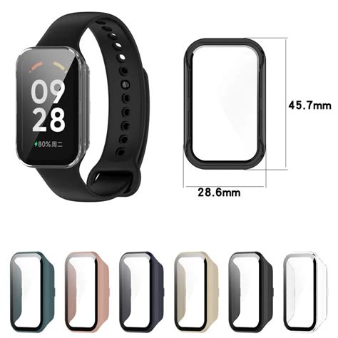 하드 에지 유리 화면 보호기 케이스 쉘 샤오미 레드미 밴드 2 스마트밴드 보호 필름 풀 커버 스마트 밴드 2 액세서리 Aliexpress