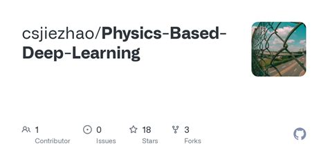 Github Csjiezhaophysics Based Deep Learning