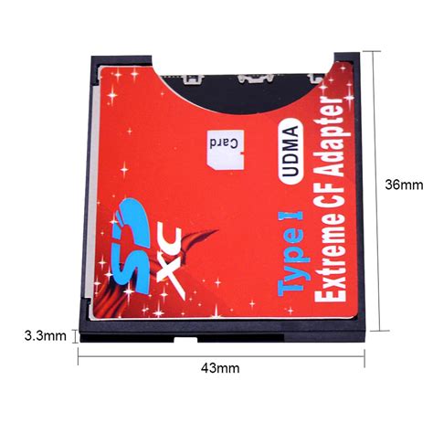 Adaptador Sd A Compact Flash Cf Tipo I Udma1a