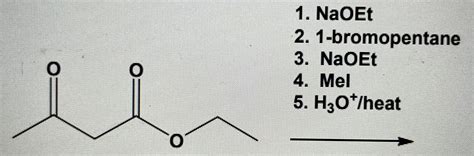 Solved 1 Naoet 2 1 Bromopentane 3 Naoet 4 Mel 5