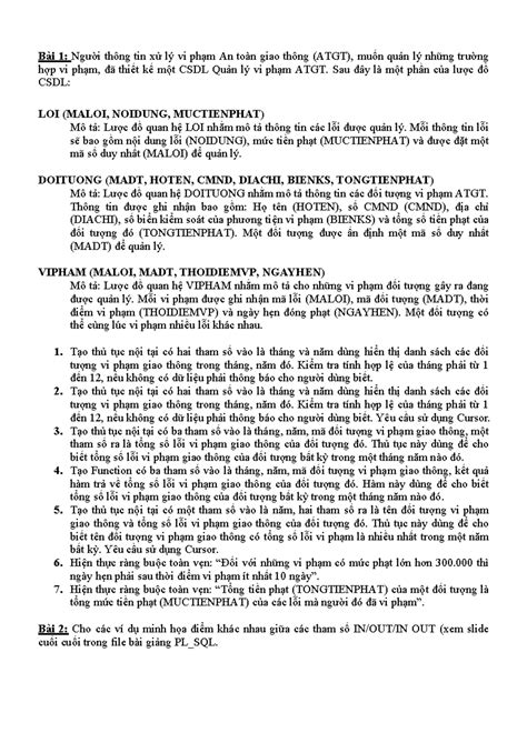 Bài Tập Về Nhà Chương 2 T Sql Or Pl Sql Bài 1 Người Thông Tin Xử