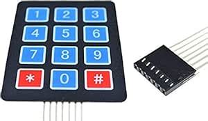 3x4 Membrane Matrix Keypad Module For Arduino Raspberry Pi Buy Online At Best Price In KSA