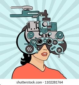 Drawing Visual Test Girl Ophthalmic Clinic Stock Vector Royalty Free 1102281764 Shutterstock