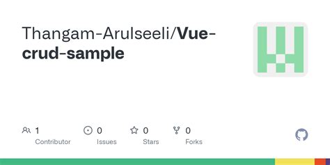 Github Thangam Arulseelivue Crud Sample