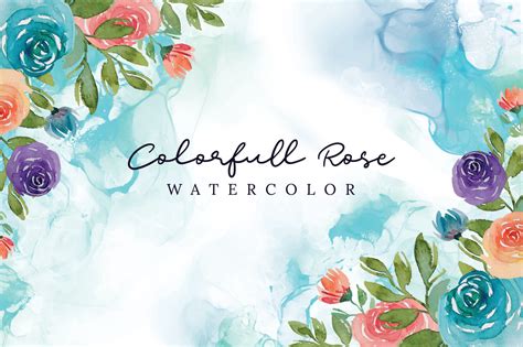 Watercolor Flower Frame Background 11849147 Vector Art At Vecteezy