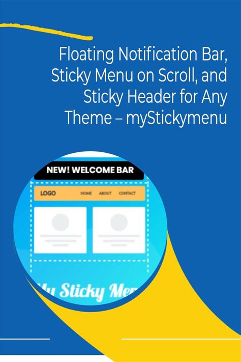 Sticky Menu Floating Notification Bar Header For Any Theme