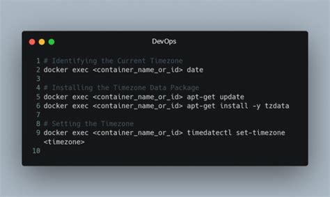 Changing Timezone In A Docker Container Tiloid