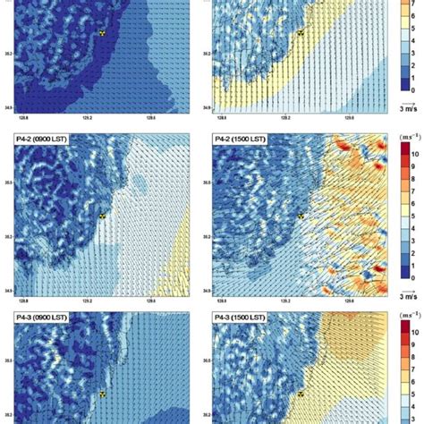 Horizontal Distribution Of Wind Vector And Wind Speed Contour At 0900