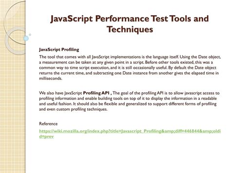 Ppt Javascript Performance Powerpoint Presentation Free Download